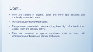 Volatile oils | PPTX