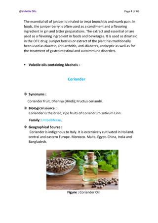 Volatile Oils | DOCX