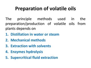 VOLATILE OILS CONTAINING CRUDE DRUGS.pptx