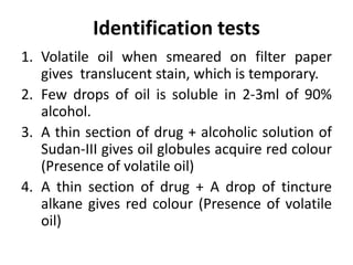 VOLATILE OILS CONTAINING CRUDE DRUGS.pptx