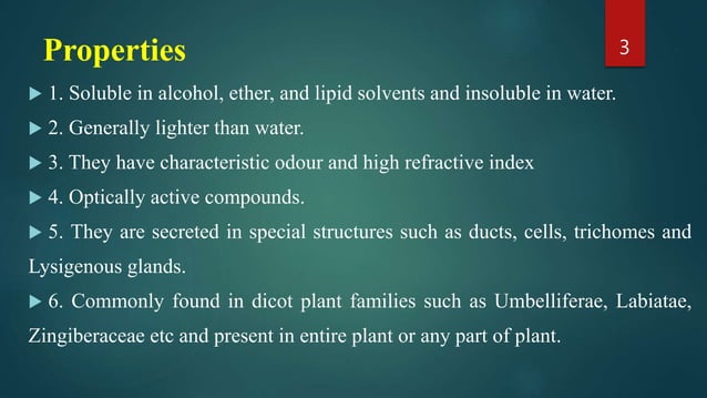 Volatile Oils Pharmacognosy And Phytochemistry -I | PPTX | Perfume and ...