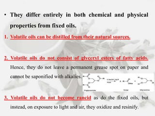 Volatile oils 1st lecture | PPTX