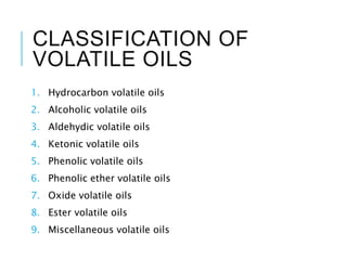 Volatile oil sintroduction by faseeha | PPT