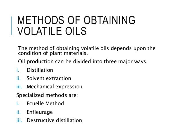 Volatile oils introduction by faseeha