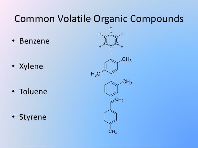 Volatile organic compounds