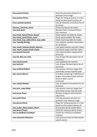 Volatility Commands for Basic Malware Analysis- Descriptions and Examples | PDF | Operating ...