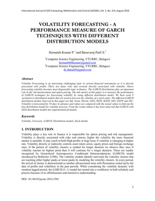 Volatility forecasting a_performance_mea | PDF