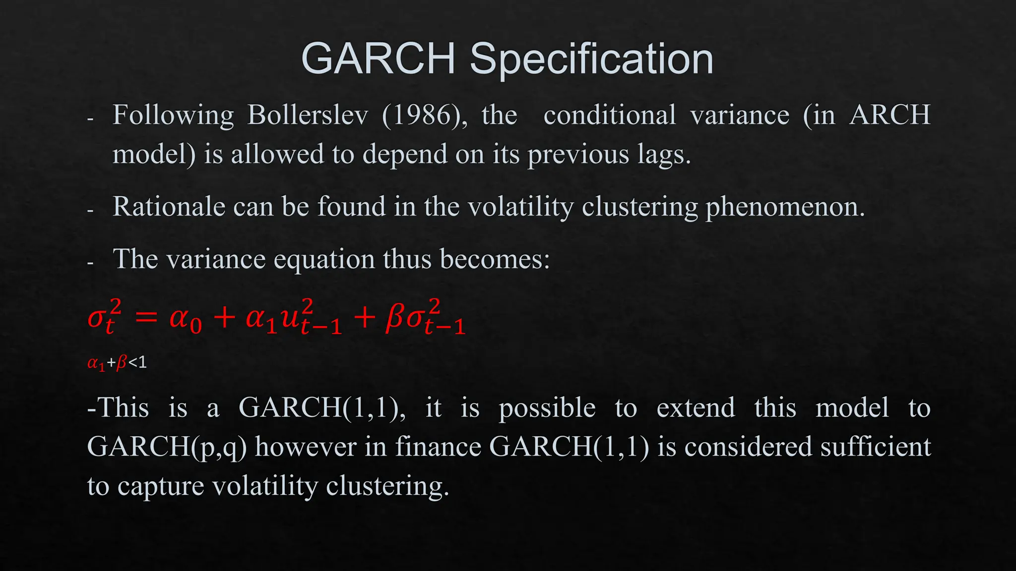 Volatility Modelling Pptx Free Download