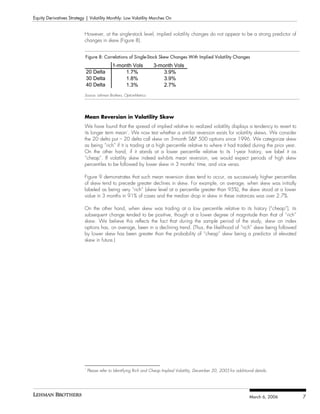 Options on the VIX and Mean Reversion in Implied Volatility Skews | PDF