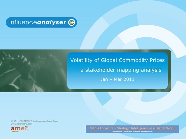 Volatility Of Global Commodity Prices – A Stakeholder Mapping Analysis ...