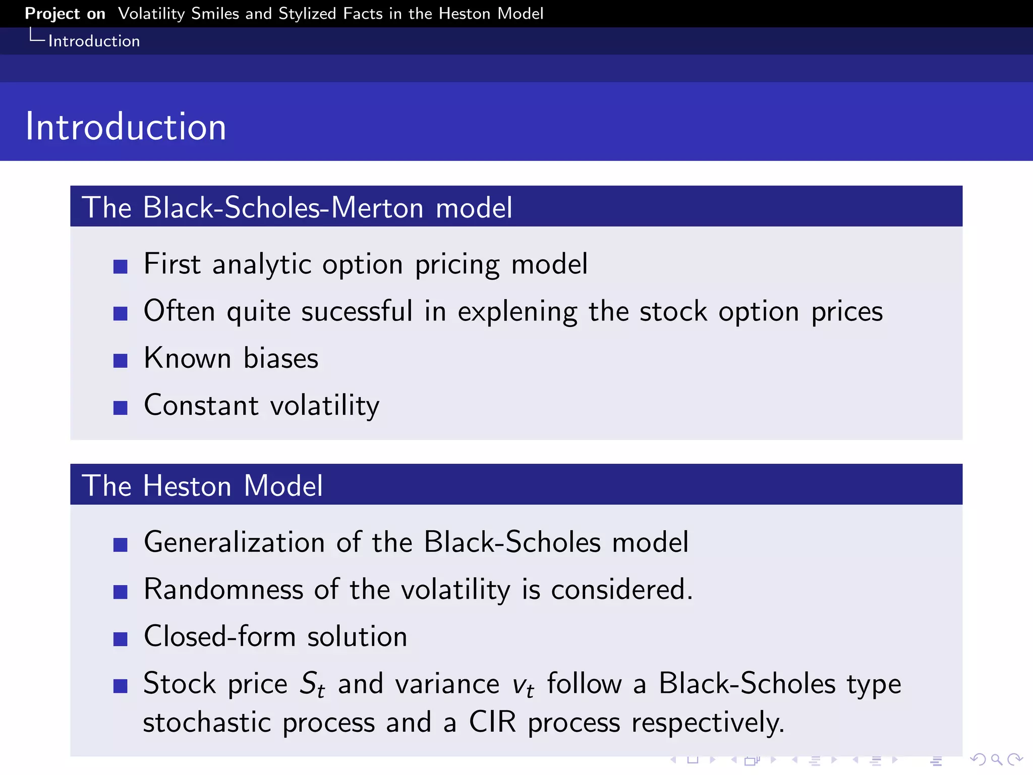 Volatility Smiles and Stylised Facts in the Heston Model | PDF