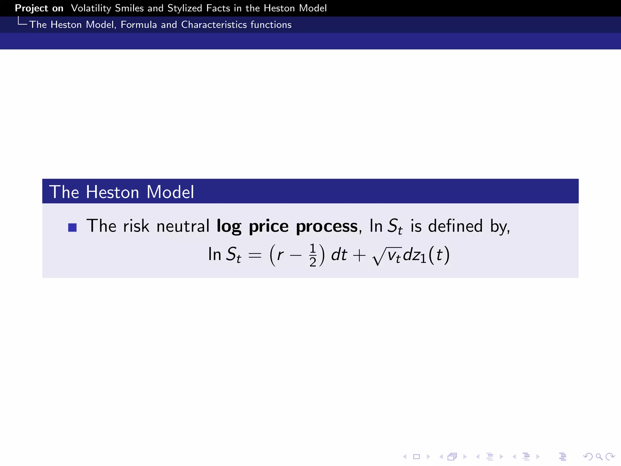Volatility Smiles and Stylised Facts in the Heston Model | PDF