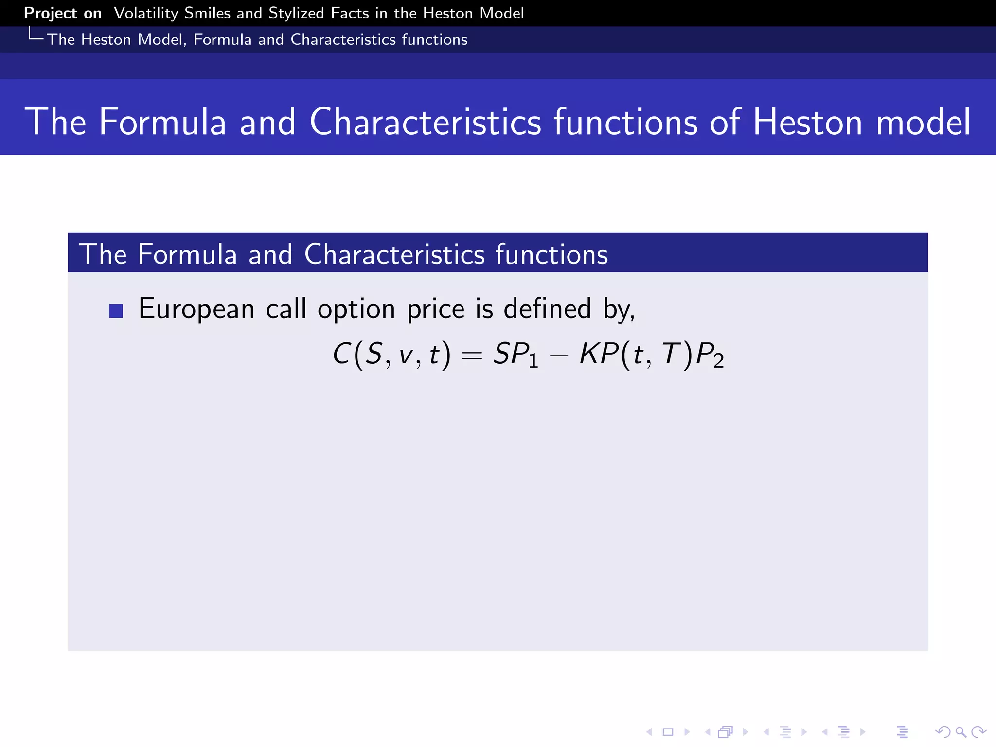 Volatility Smiles and Stylised Facts in the Heston Model | PDF