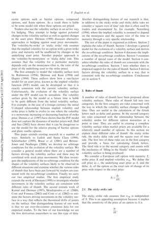 Volatility_Surface_Theory_Rules_of_Thumb.pdf | Stocks and Bonds | Personal Investing