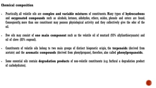 Volatile Oils-Introduction for pharmacy students and graduates | PDF