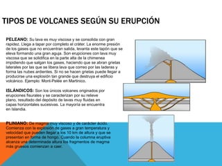 Tipos de volcanes | PPTX