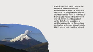 Volcanes del ecuador | PPT