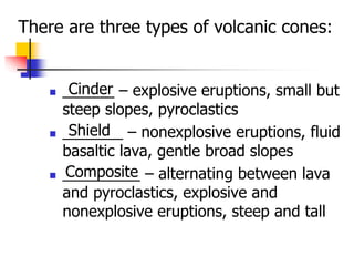 Volcano & its types also Volcanic belts of the World | PPT
