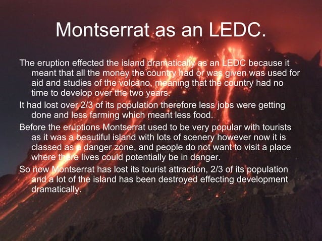 Volcanic Eruption Montserratsc | PPT