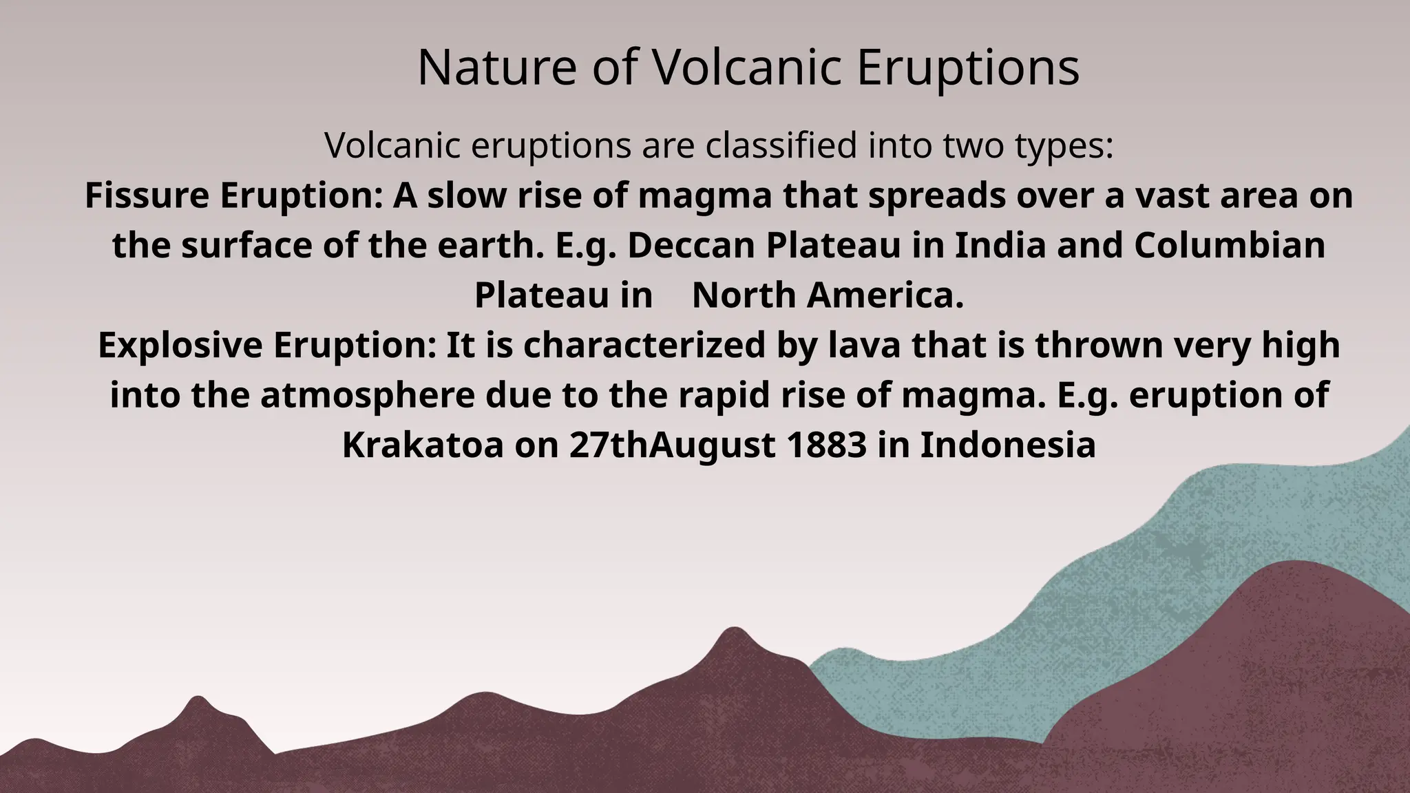 VOLCANIC ERUPTION PPT FOR CLASS 8 CBSE!! | PPTX