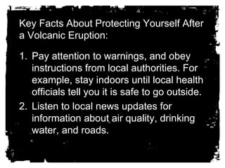 Volcanic Eruption: Are you prepared? | PPTX