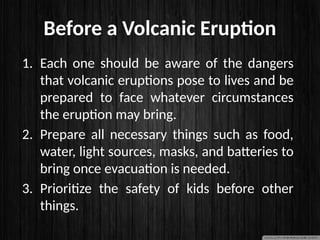 Volcanic Hazards.pptx DISASTER READINESS | PPTX