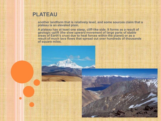 landforms (geomorphology) presentation | PPT