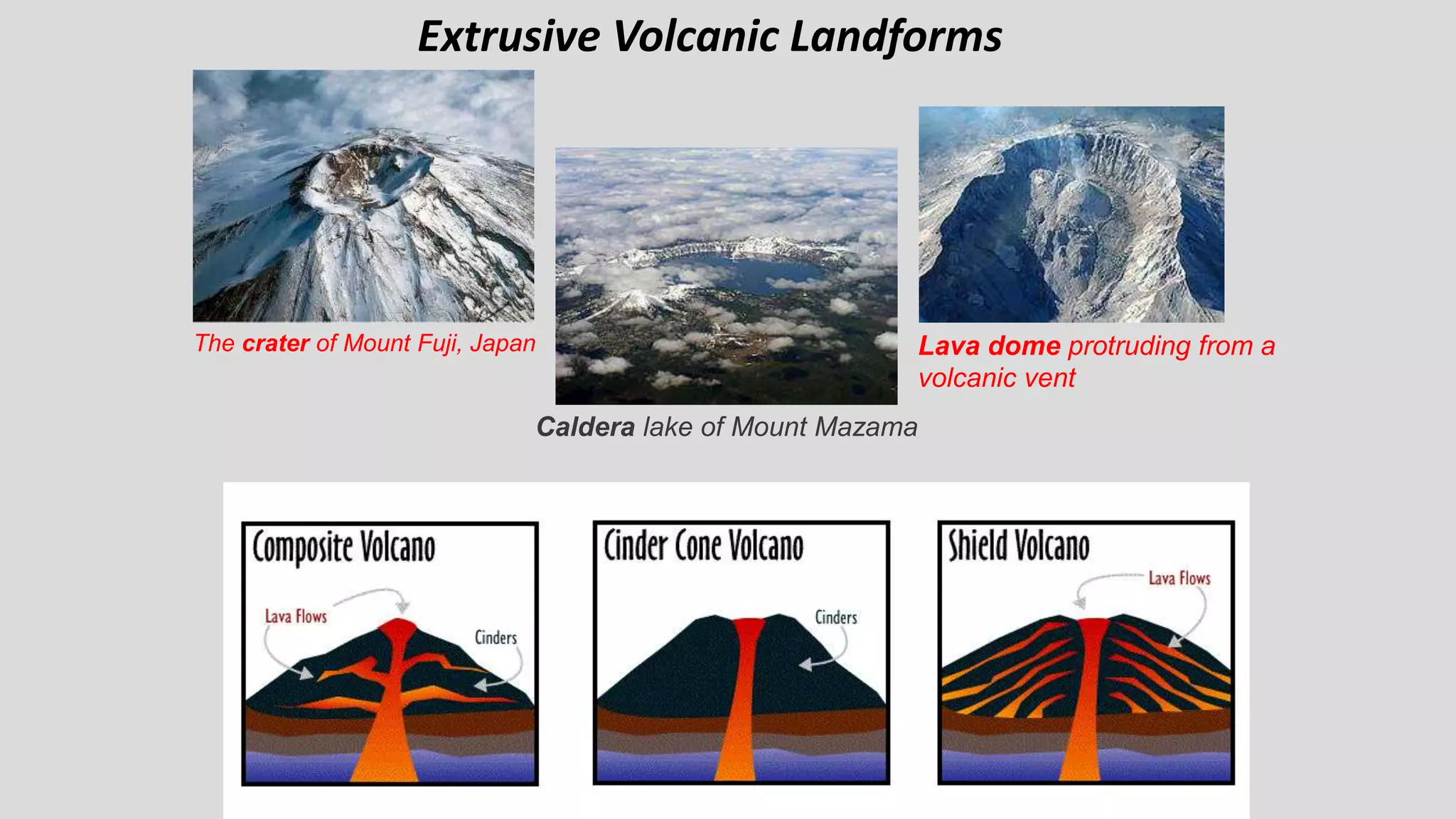 Volcanic landforms intrusive extrusive | PPTX