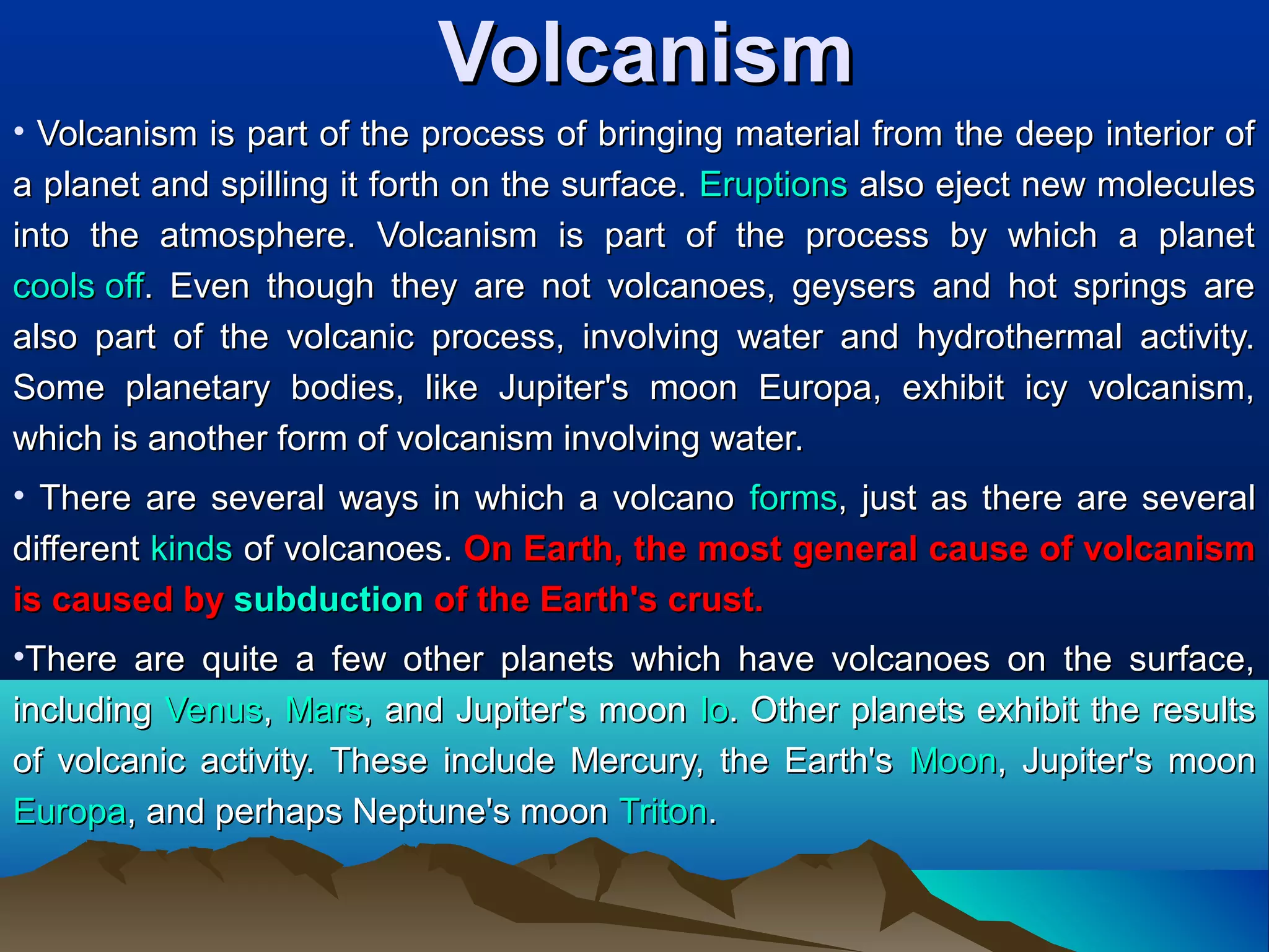 Study of Volcanism and volcano | PPT