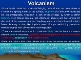 Study of Volcanism and volcano | PPT