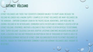 Volcano And Its Causes And Solutions | PPTX