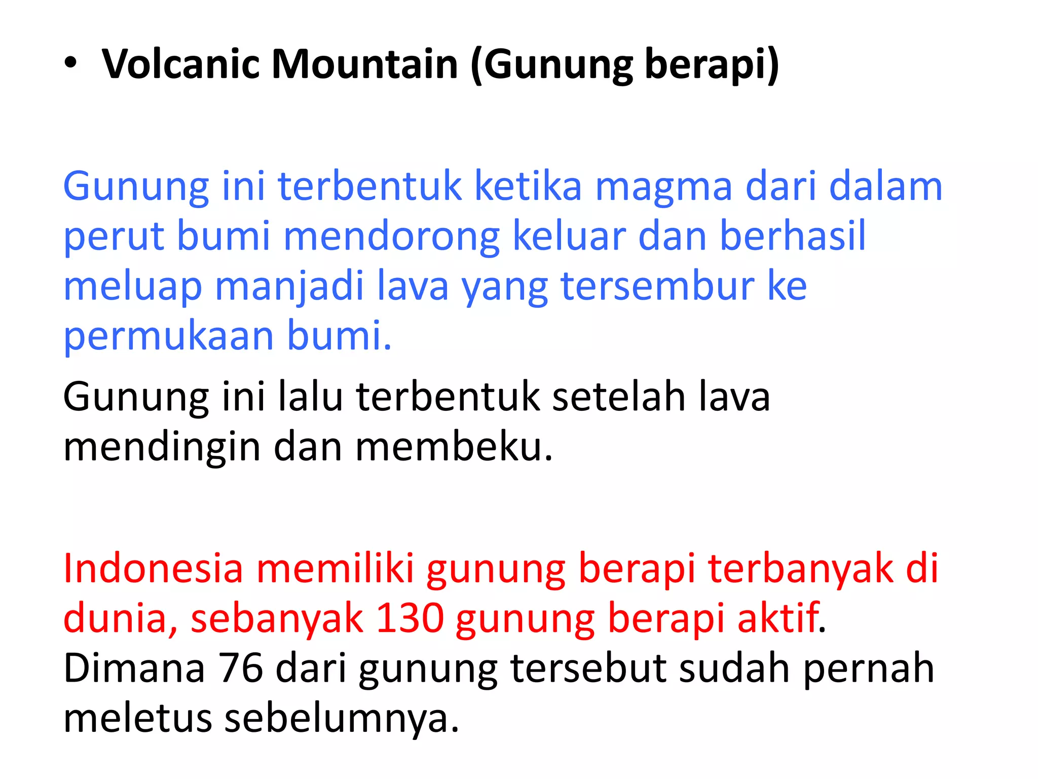 Gunung Berapi (Volcanoes) | PPTX