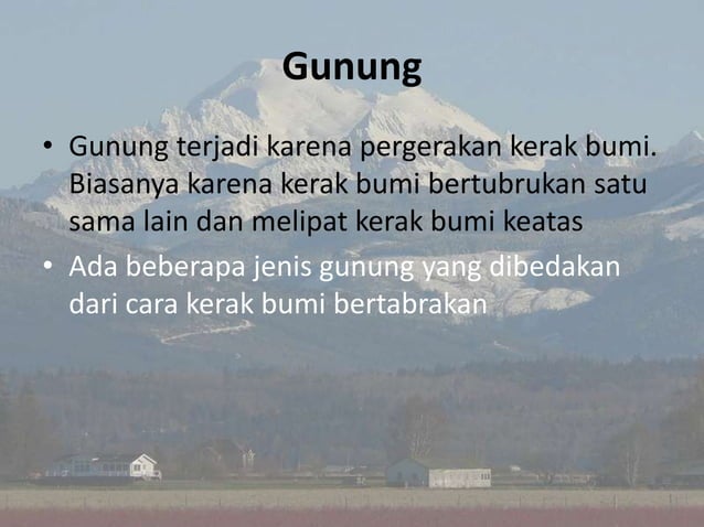 Gunung Berapi (Volcanoes) | PPTX