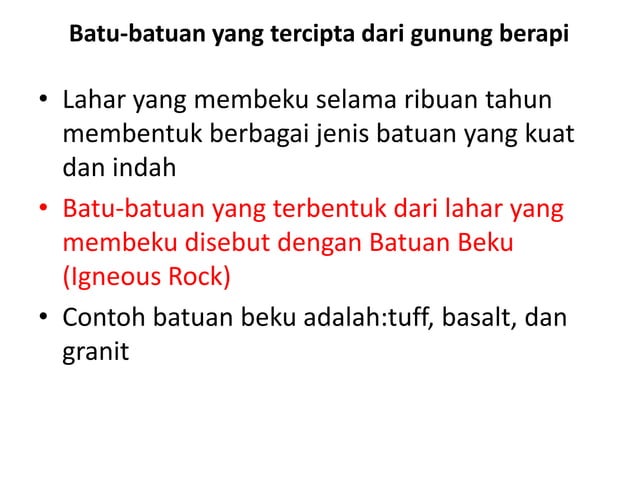 Gunung Berapi (Volcanoes) | PPTX