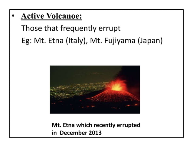 Volcano. b.ed modified | PPT