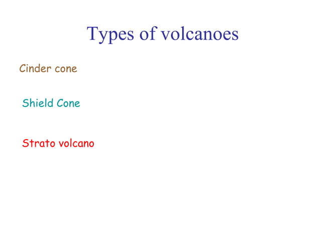 Volcano notes | PPT | Geography | Science