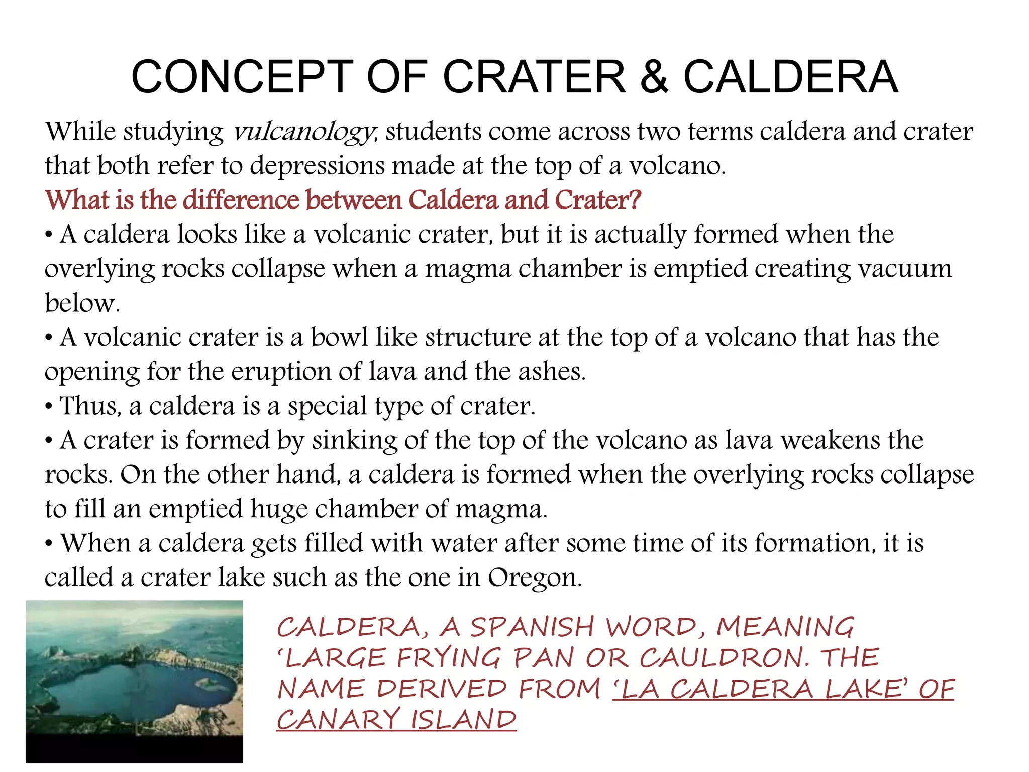 Volcano and related concepts | PPTX