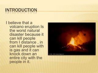 Volcano Eruption | PPTX