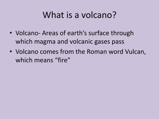 Volcanoes | PPTX