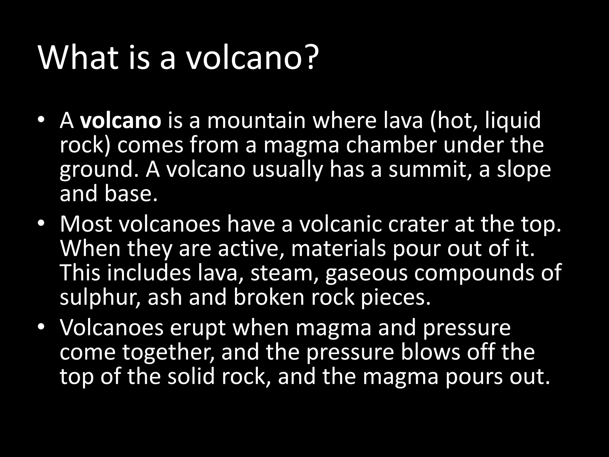 Grade 9 Module 1, Lesson 1.1: Volcanoes (Teacher's Guide for Discussion ...