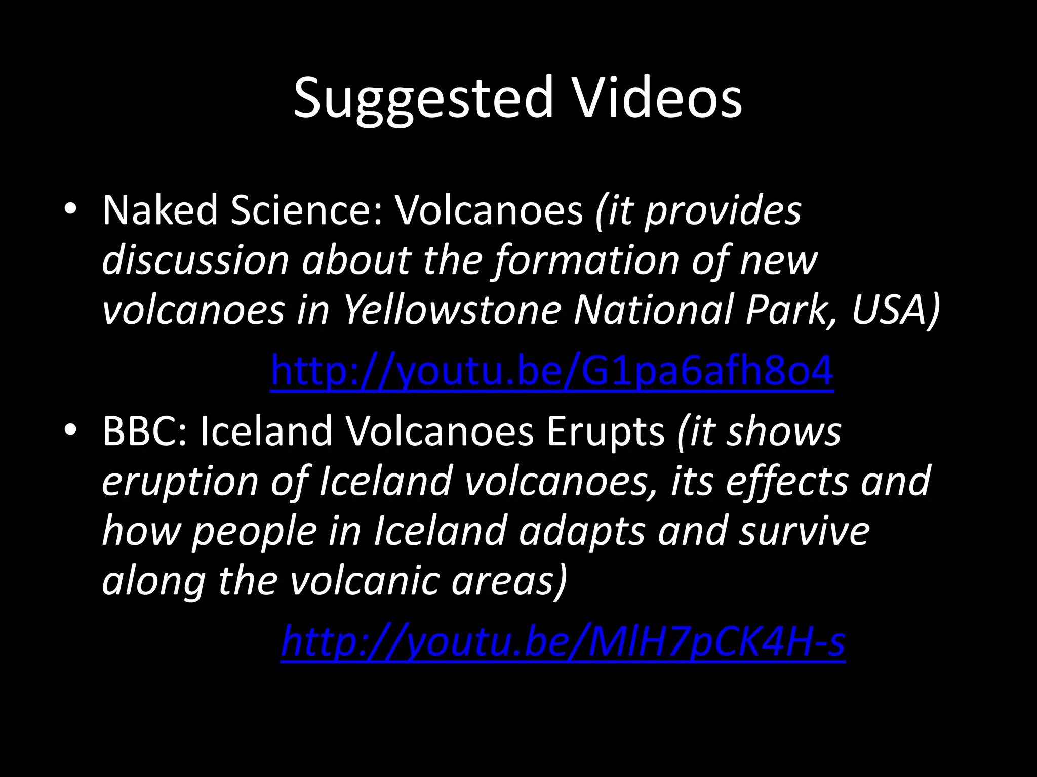 Grade 9 Module 1, Lesson 1.1: Volcanoes (Teacher's Guide for Discussion ...