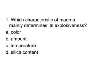 Volcanoes Grade 9 | PPTX