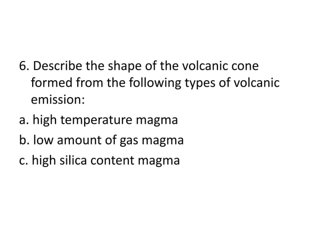 Volcanoes Grade 9 | PPTX