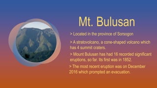 Mount Mayon & Mount Bulusan | PPTX