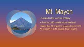 Mount Mayon & Mount Bulusan | PPTX