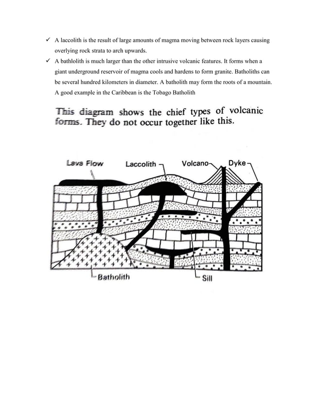 Volcanoes- CSEC GEOGRAPHY | PDF
