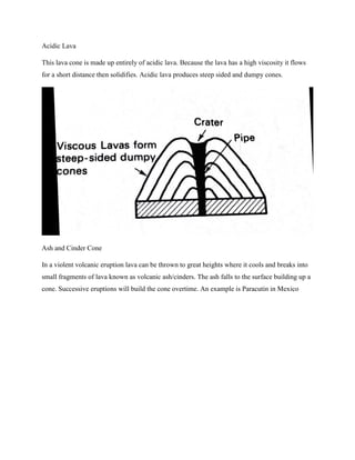 Volcanoes- CSEC GEOGRAPHY | PDF