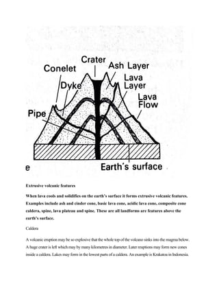 Volcanoes- CSEC GEOGRAPHY | PDF