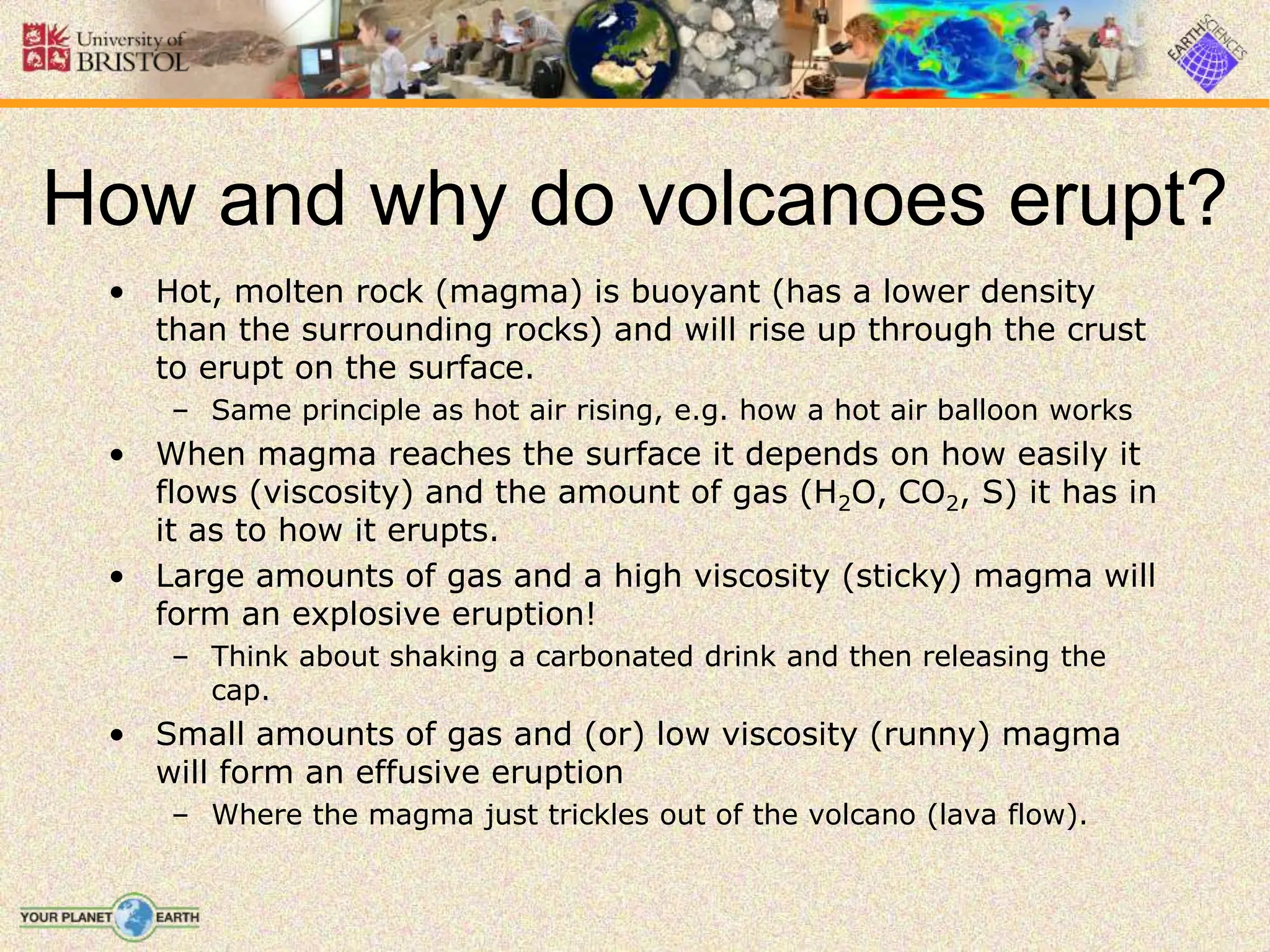 Volcanoes presentation for grade 9 students | PPT