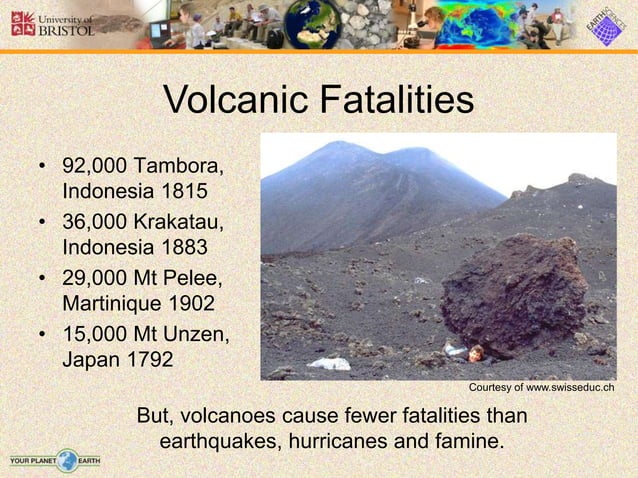 Volcanoes presentation for grade 9 students | PPT